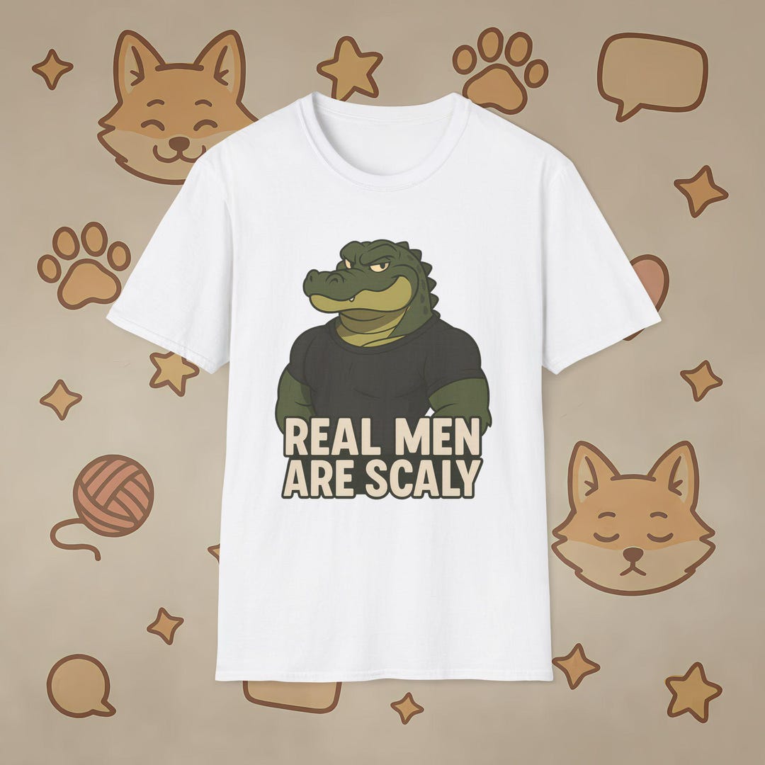 Scaly Alligator T-shirt | Cute Fursuit Art Tee | Kawaii Furry Merch ...