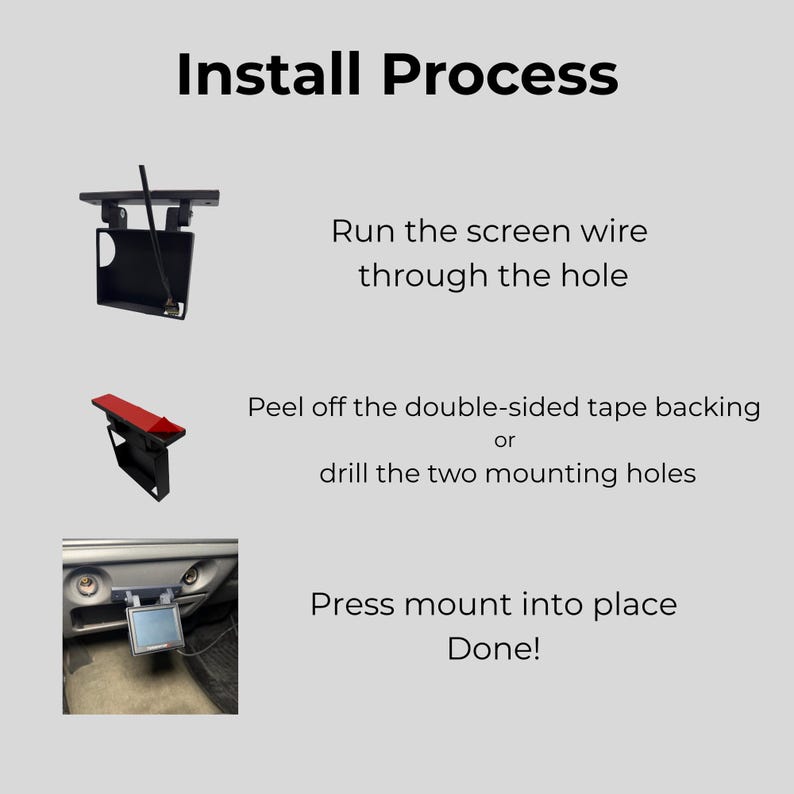 Swivel Under Dash Mount for Holley EFI 3.5" Screen Terminator Sniper ...