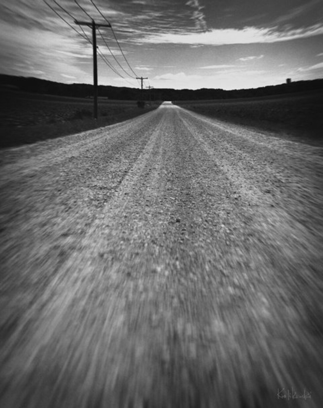 Dirt Road - Country Road - Rural - BW or Sepia - Print or Canvas Wrap ...
