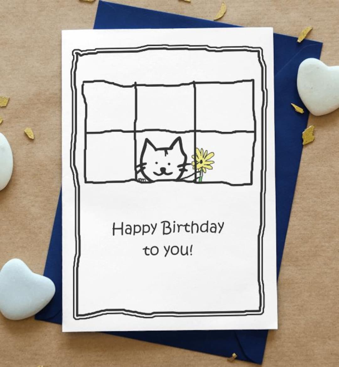 Printable DIY Happy Birthday General to Anyone Greeting Card Download ...