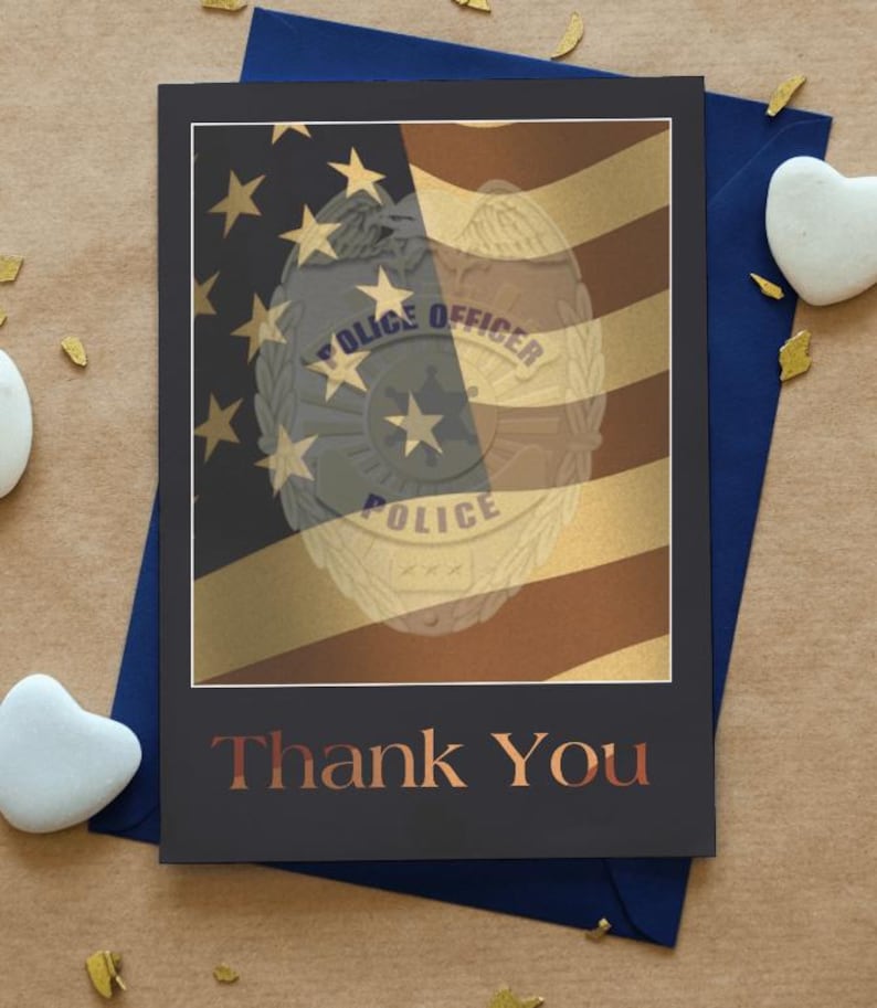 Printable DIY Thank You Police Law Enforcement Public Safety Servant ...