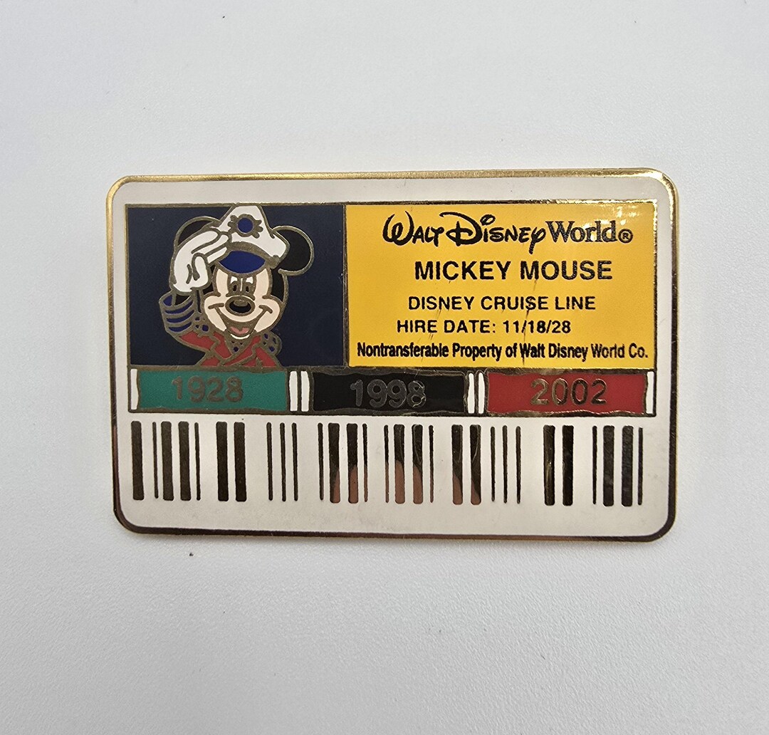Vintage Official Disney Pin of a Driver's License With a Photo of ...