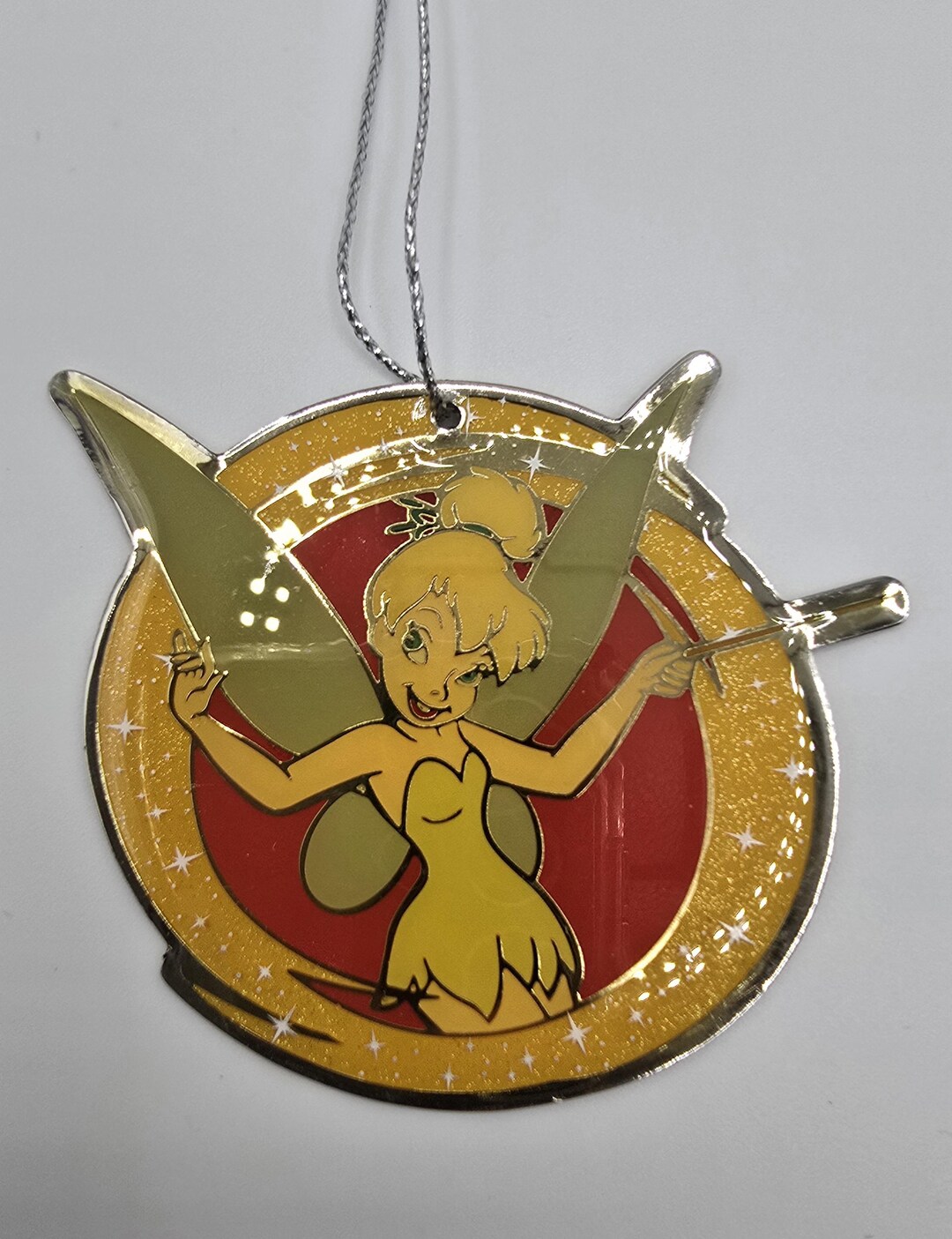 Vintage Official Disney Ornament of Tinker Bell With Her Wand and Stars ...