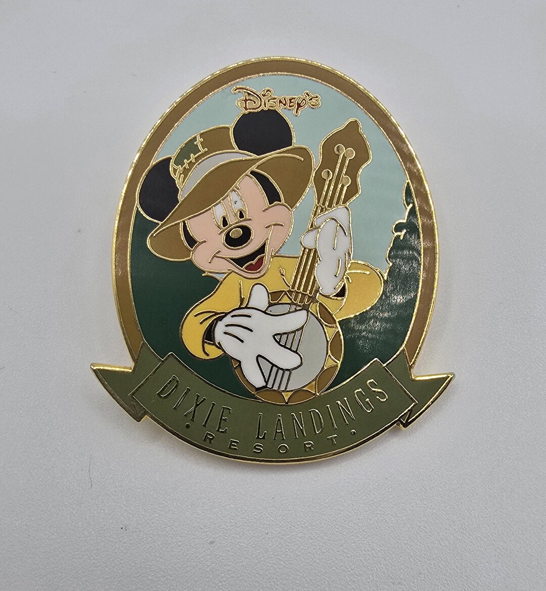 Vintage Official Disney Pin of Mickey Mouse With a Hat and a Banjo and ...