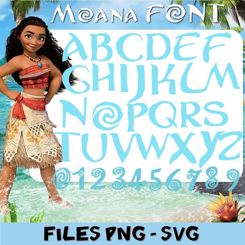 Moana Font Cricut - Etsy