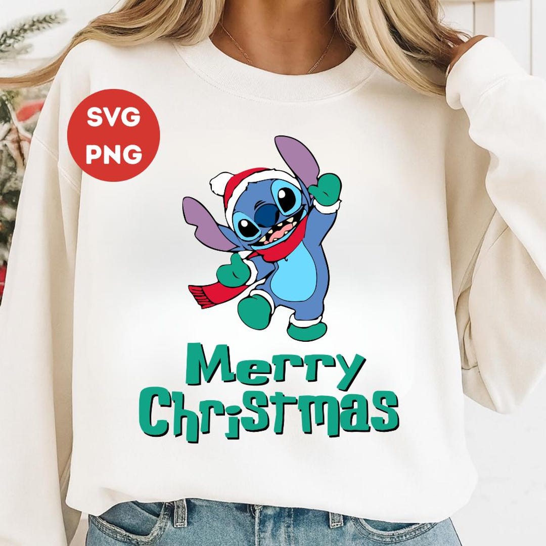 Stitch Merry Stitchmas SVG PNG Stitch Png, Lilo and Stitch Svg Bundle ...