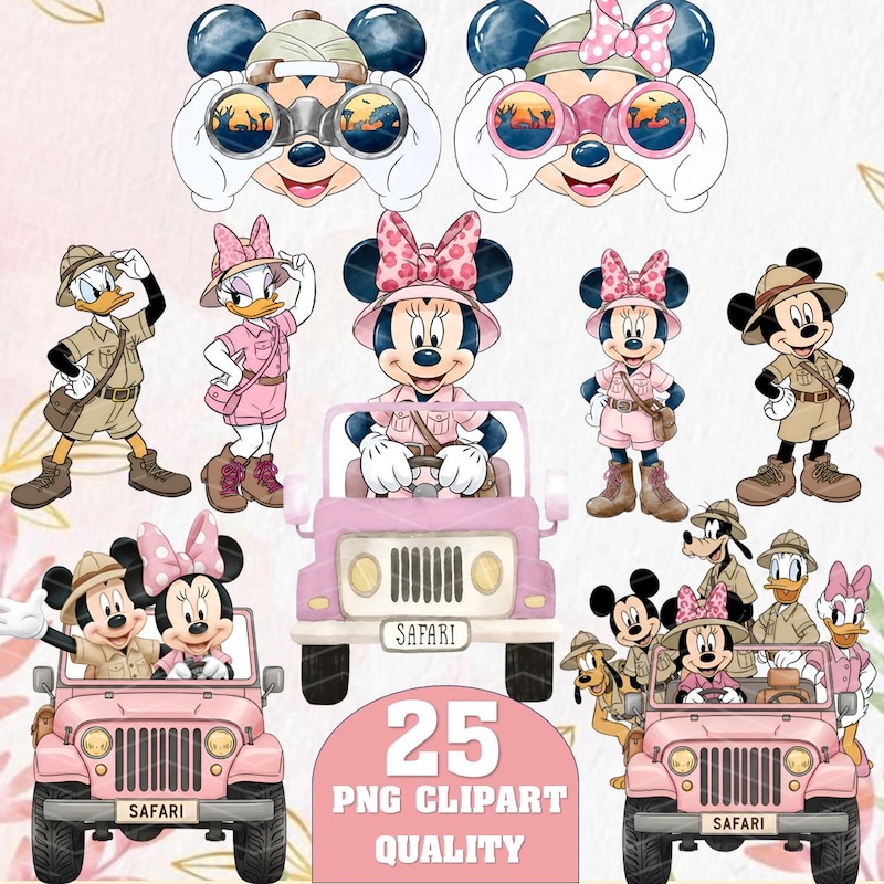 Safari Jeep Mickey - Etsy