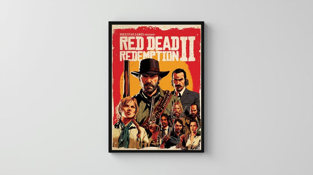 Red Dead Redemption 2 Poster | RDR 2 Poster | Video Game Poster| Game ...