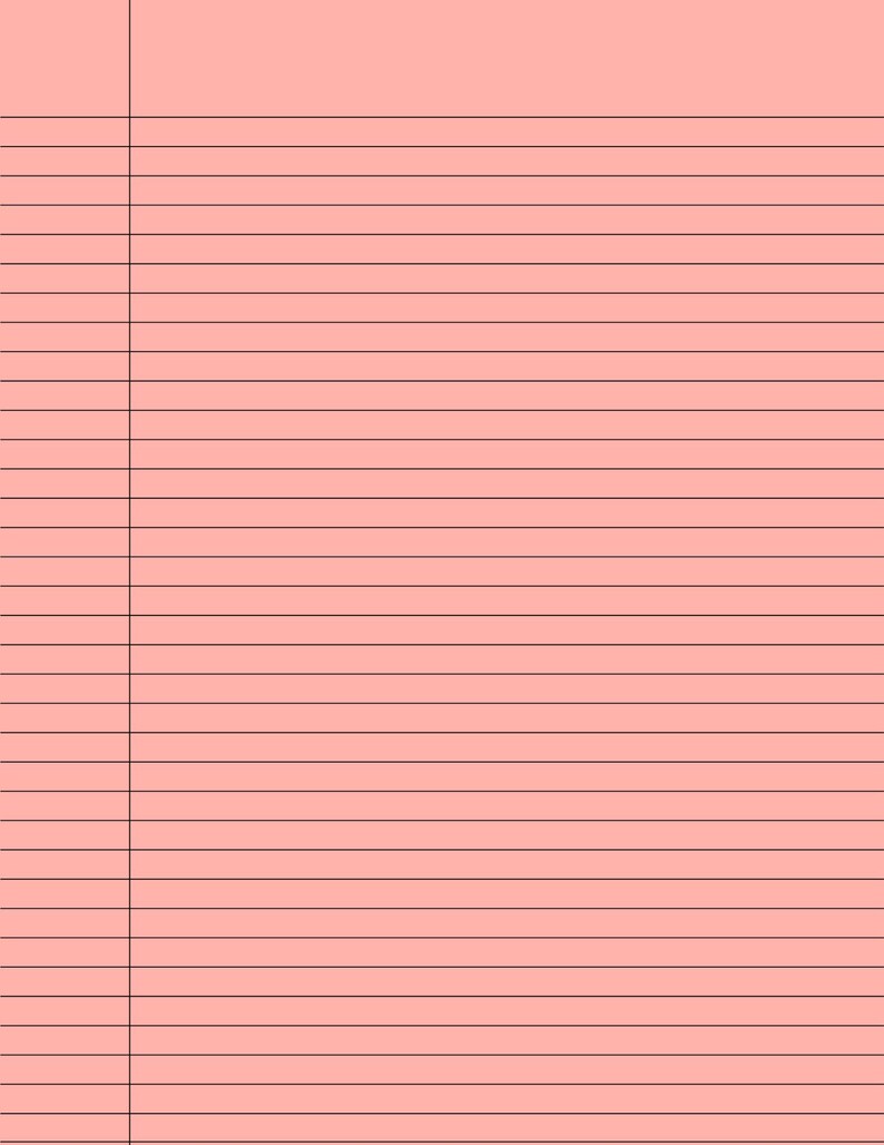 Digital Notebook Paper Pack – Rainbow Colors | A4 & Letter | Medium ...