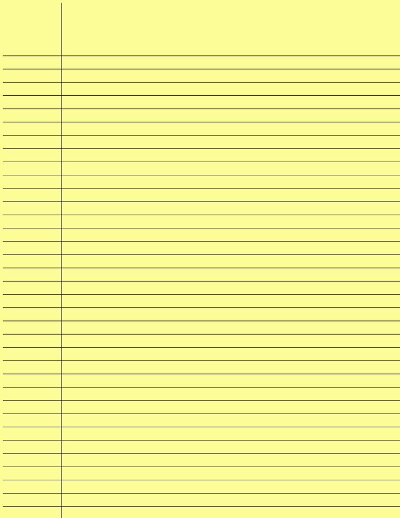 Digital Notebook Paper Pack – Rainbow Colors | A4 & Letter | Medium ...