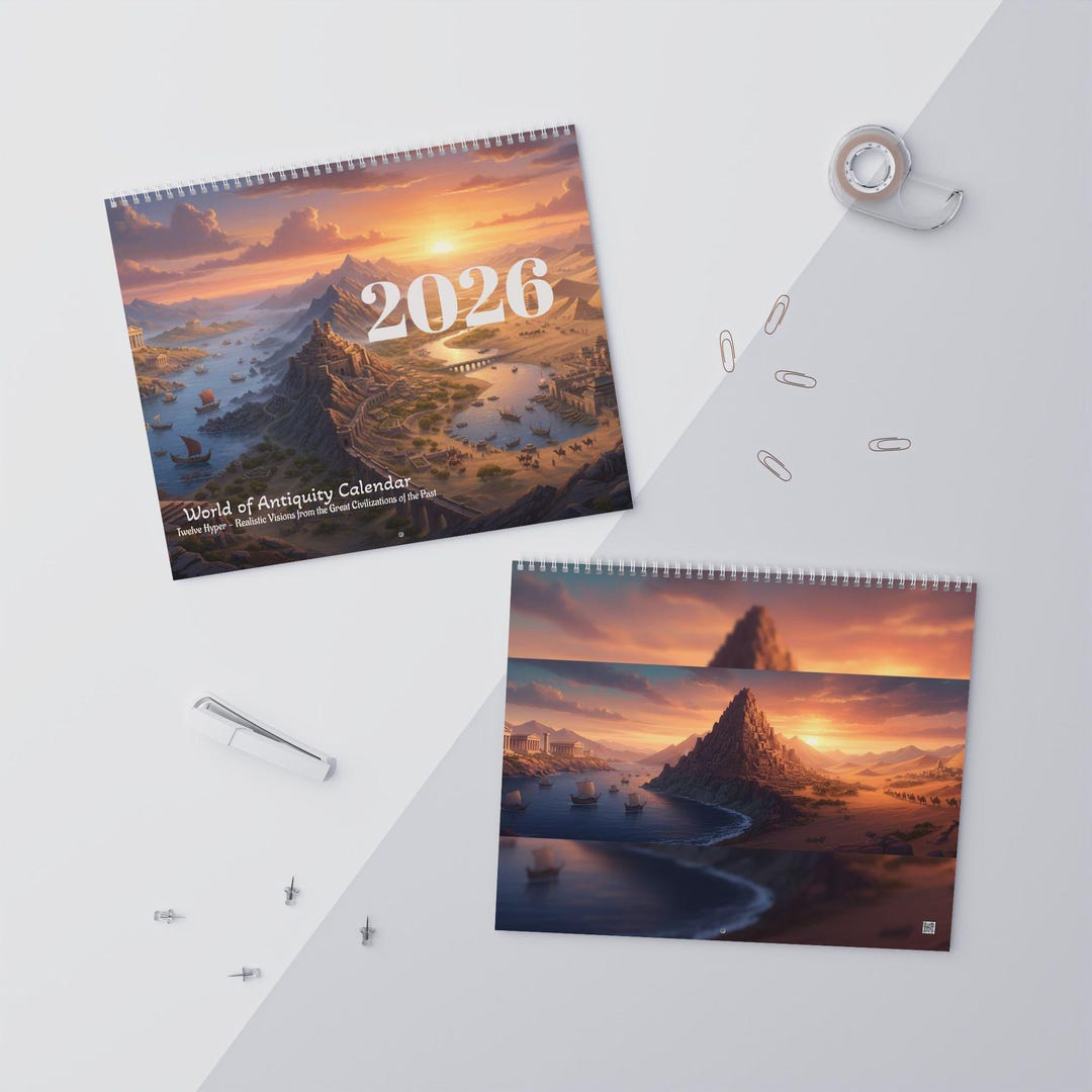 Antiquity Wall Calendar 2026: Hyper-realistic Ancient Civilizations - Etsy