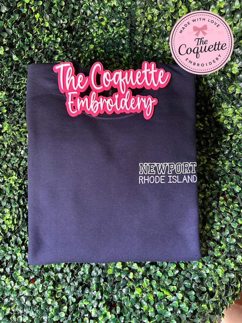 Custom Logo Embroidery on Chest | Personalized Logo Sweatshirt or T ...
