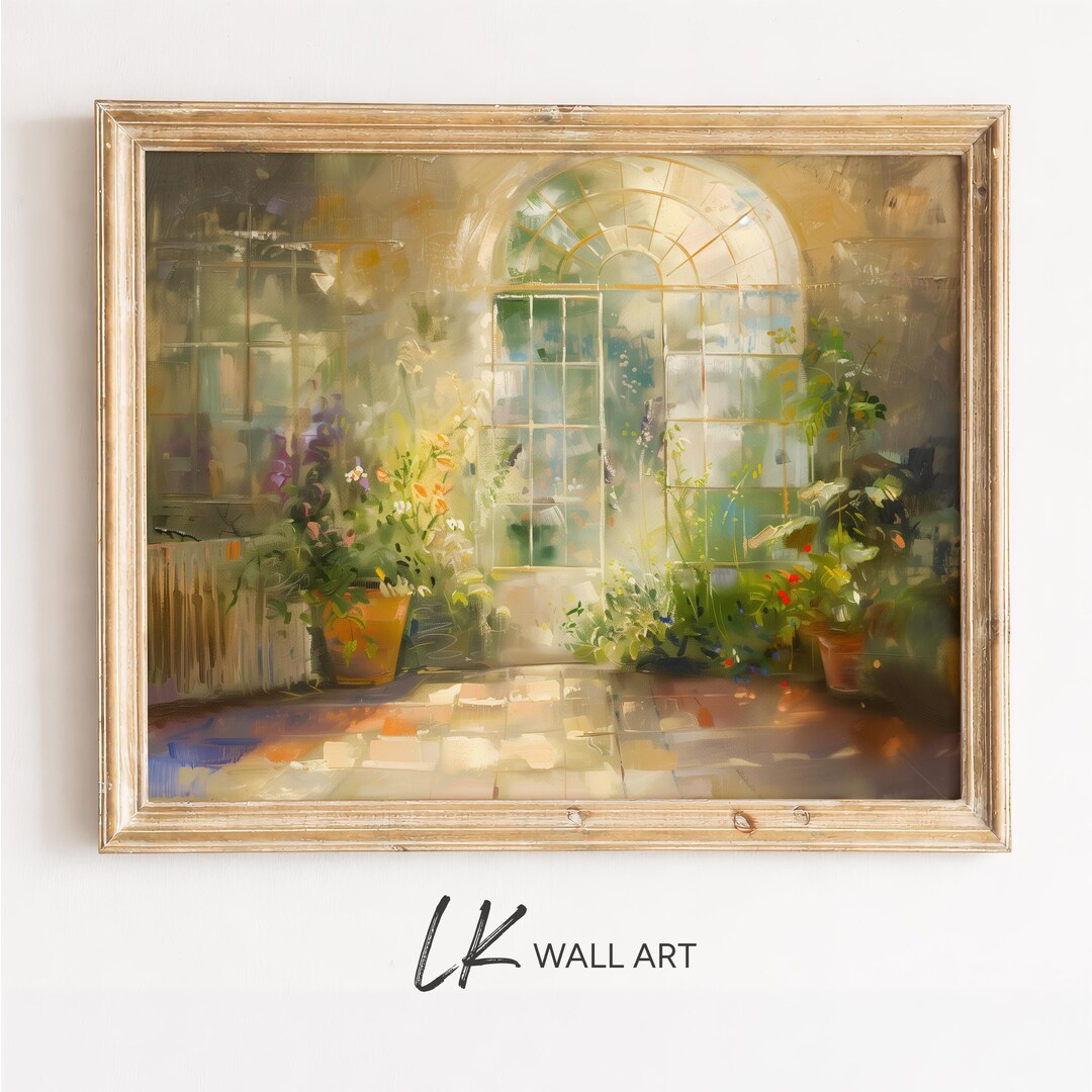 Rustic Botanical Sunroom Printable - Cottagecore Garden Art, Cozy ...