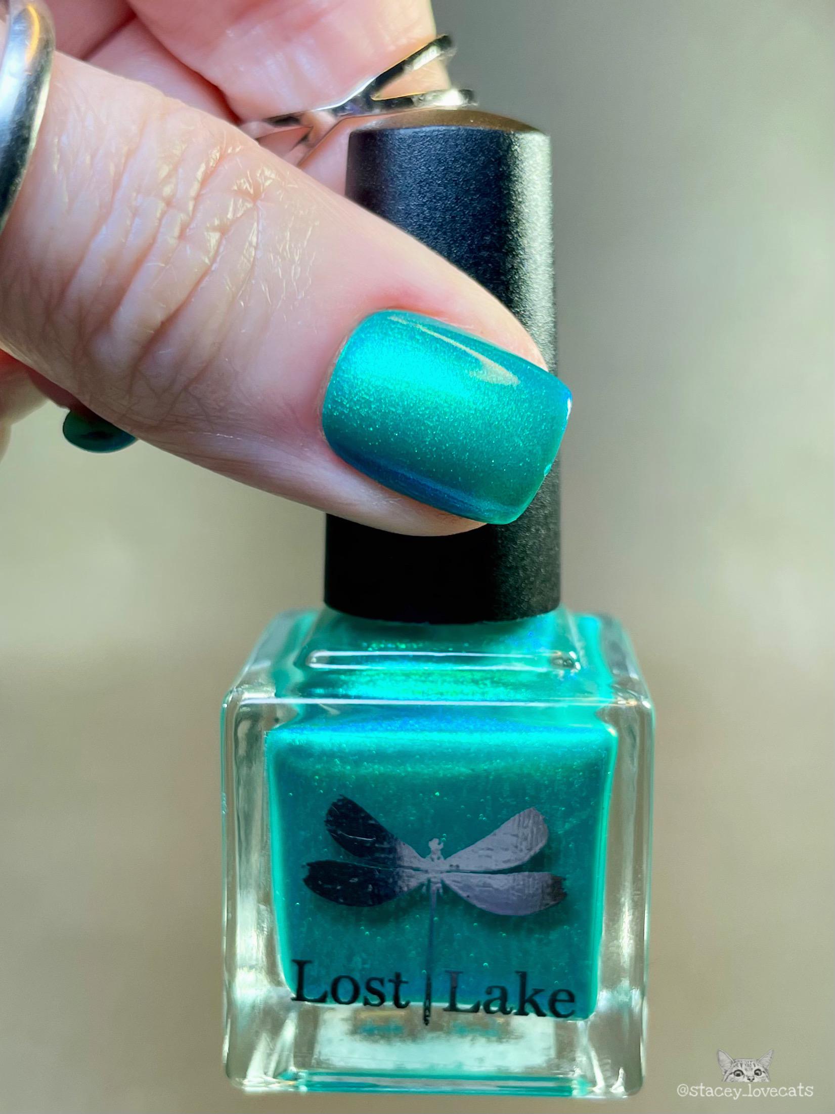 Feeling Minnesota ~ True Teal Auroral Shimmer Nail Polish - Etsy