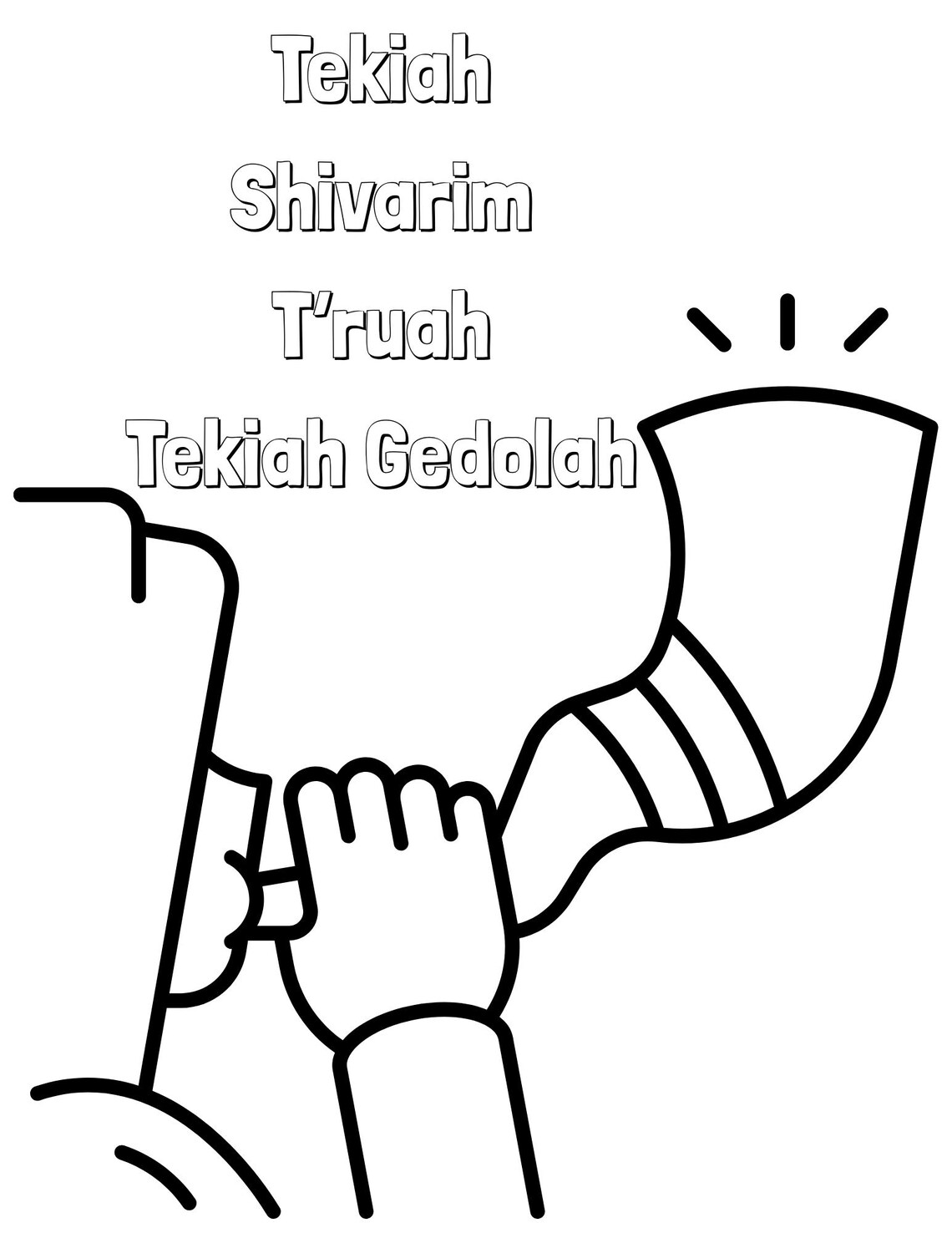 Rosh Hashanah Coloring Pages - Etsy