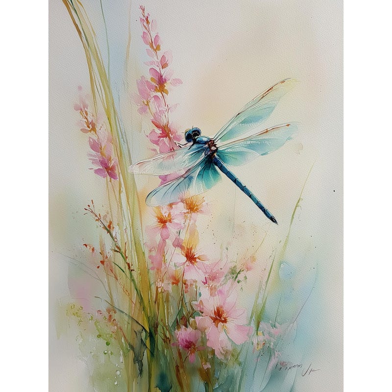 Watercolor Insect - Etsy
