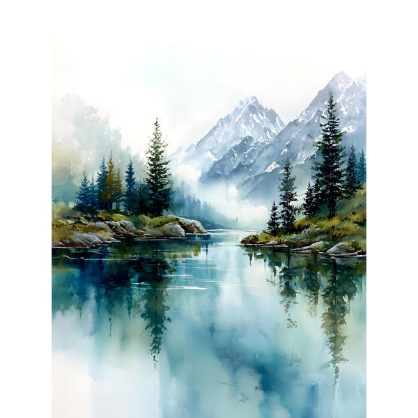 Watercolor Alaska Prints - Etsy