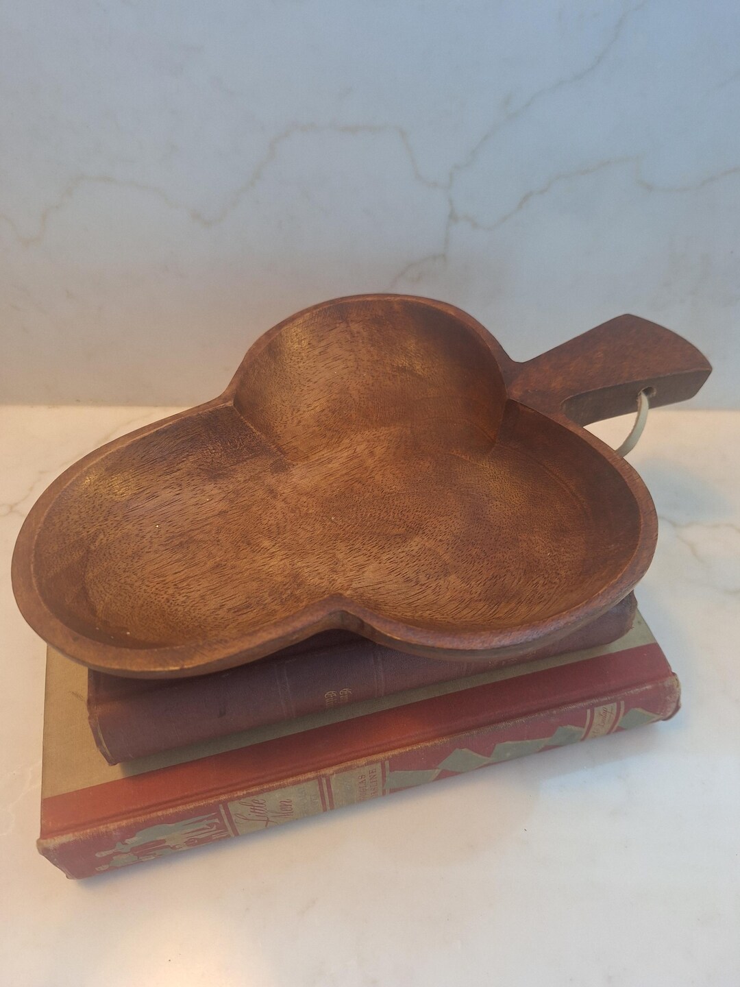 Vintage Sosan Philippines Three-section Monkey Pod Wood Serving Dish ...