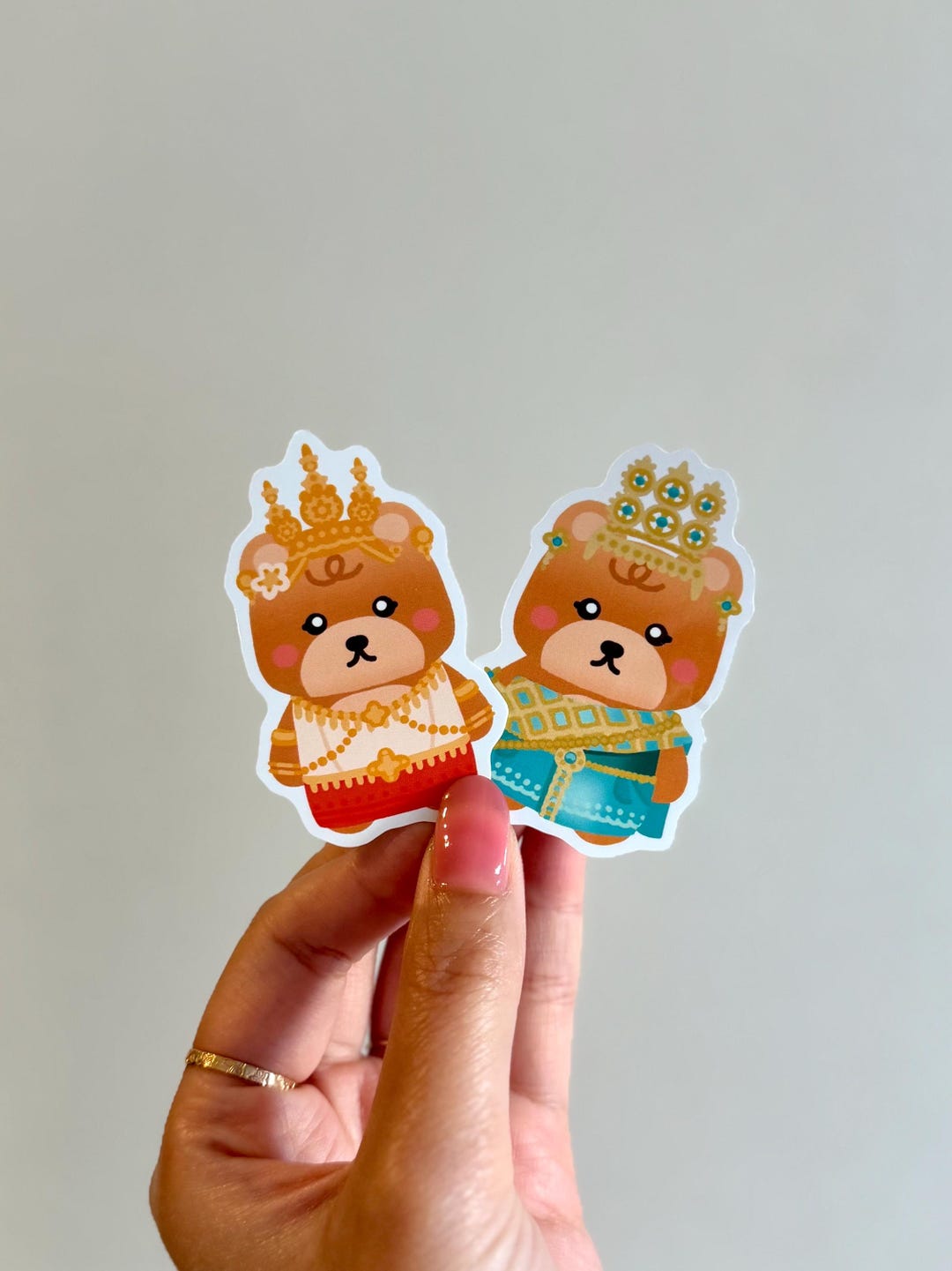 Cambodian/khmer Apsara Bear Waterproof Sticker | Southeast Asian ...