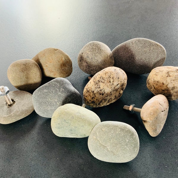 Rock Drawer Pull - Etsy