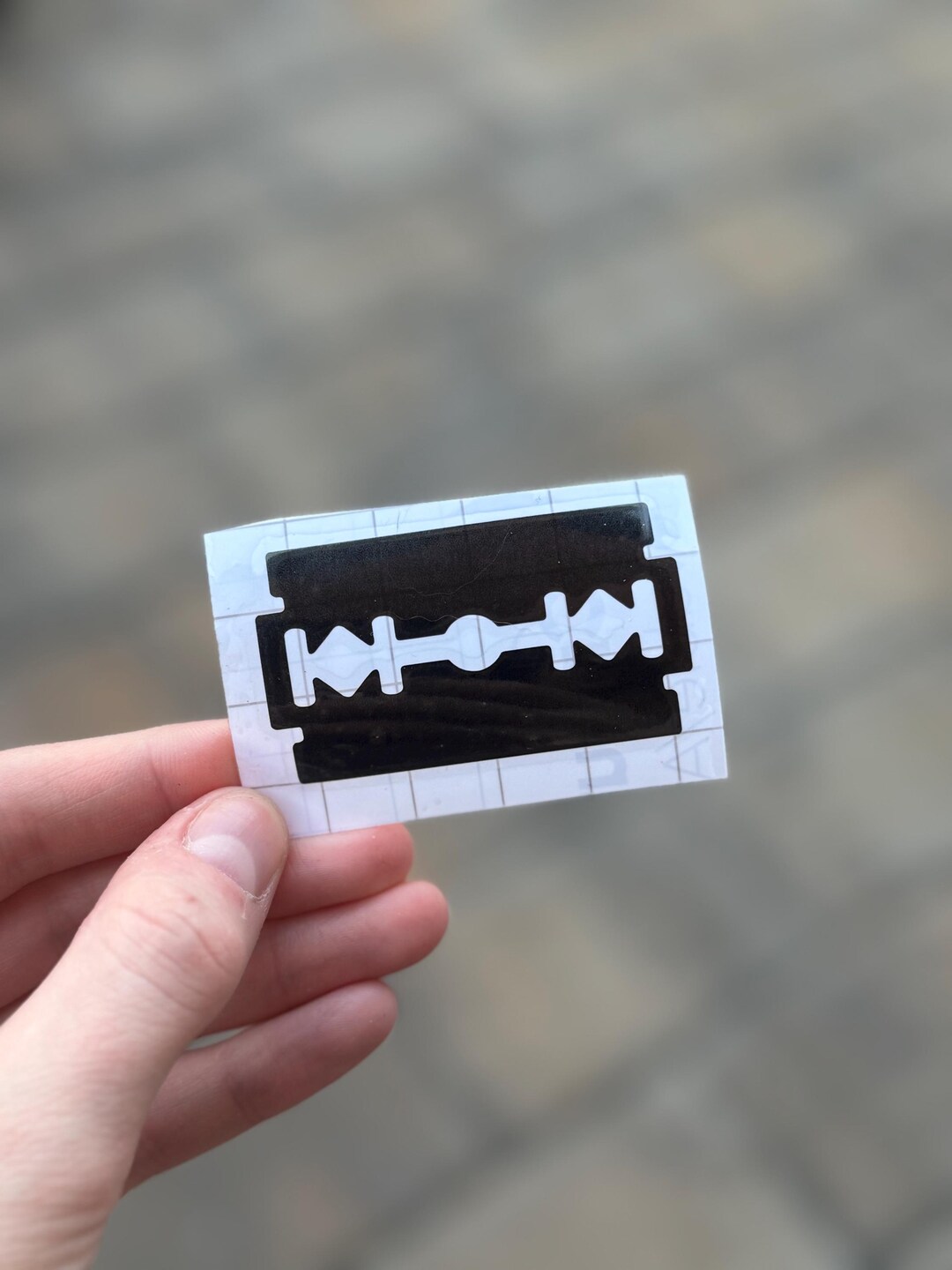 Razor Blade Vinyl Sticker - Etsy