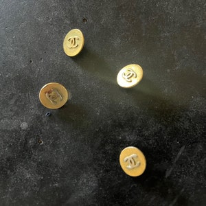 Etsy chanel button necklace store