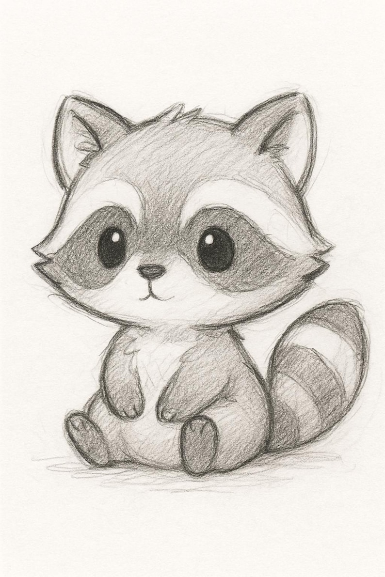 Chibi Animals Coloring Page Set - Etsy