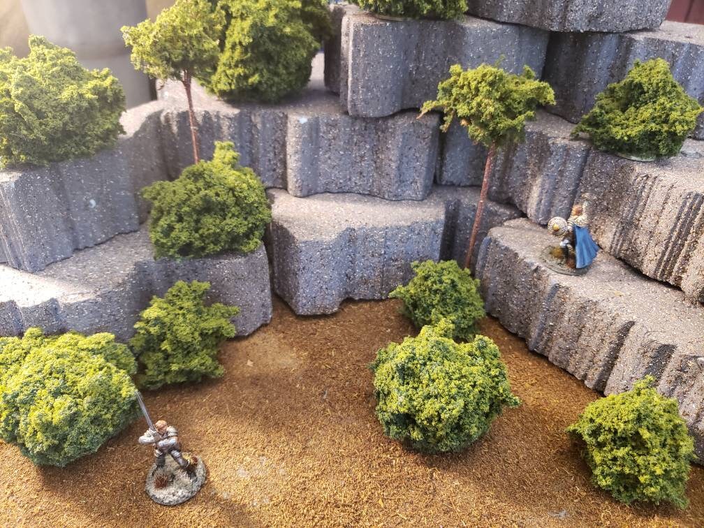 Tabletop Miniature Bushes for TTRPG, Wargaming, or Diorama - Etsy
