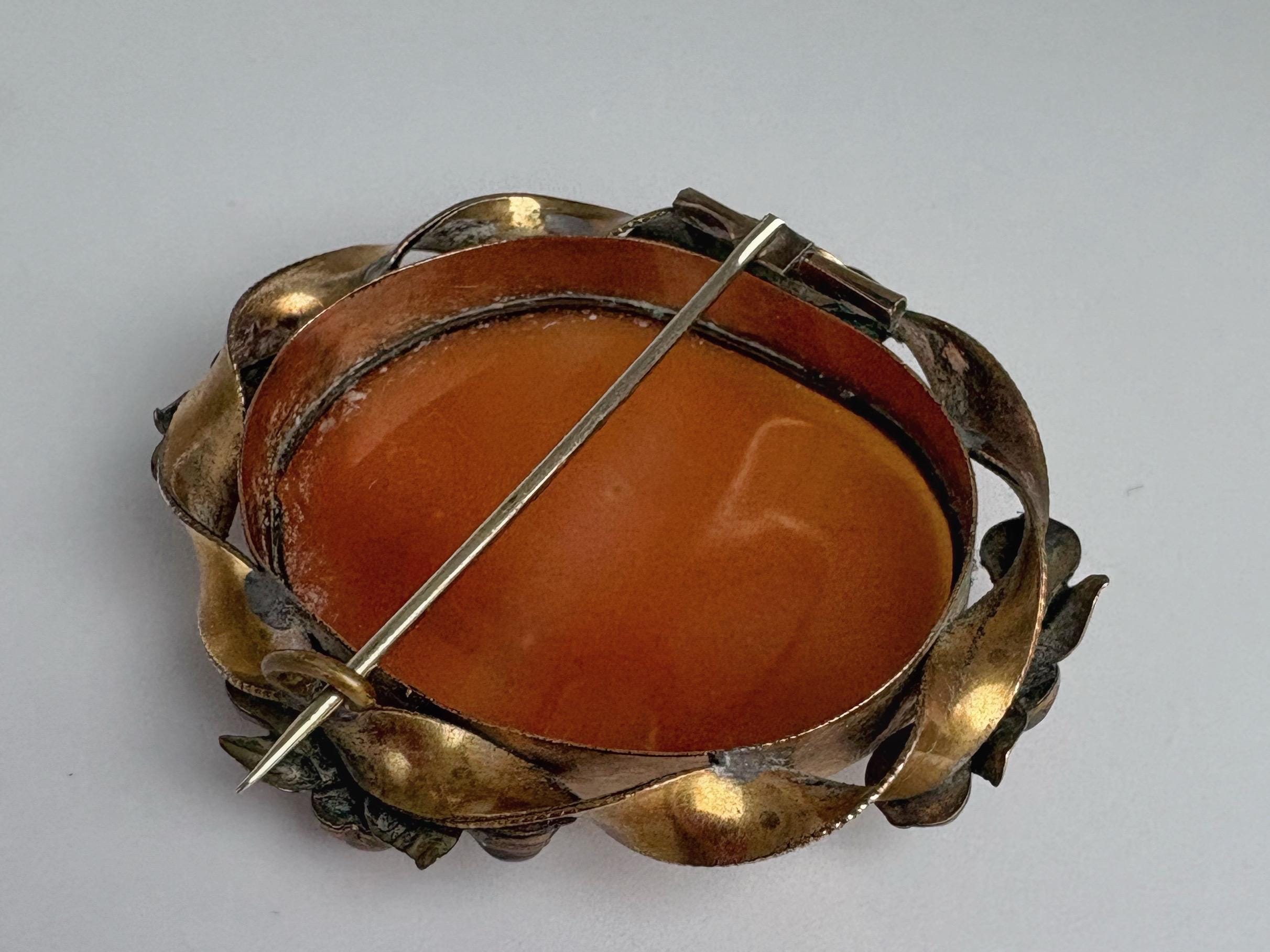 Victorian 10k Gold Cameo Brooch • Hand Carved Shell • Rebecca at the ...