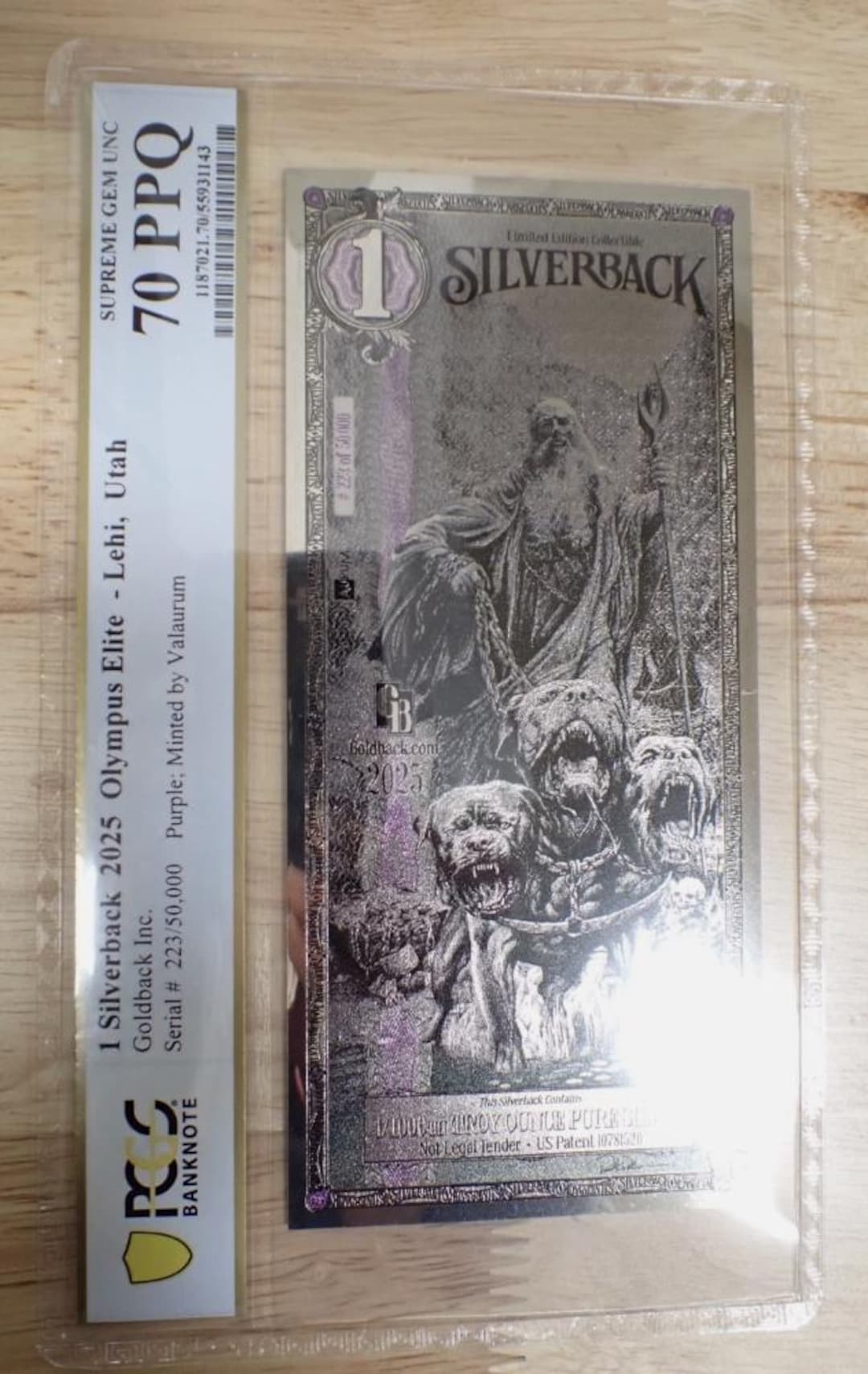 Purple Elite Silverback Olympus Hades - Limited Edition Note - Etsy
