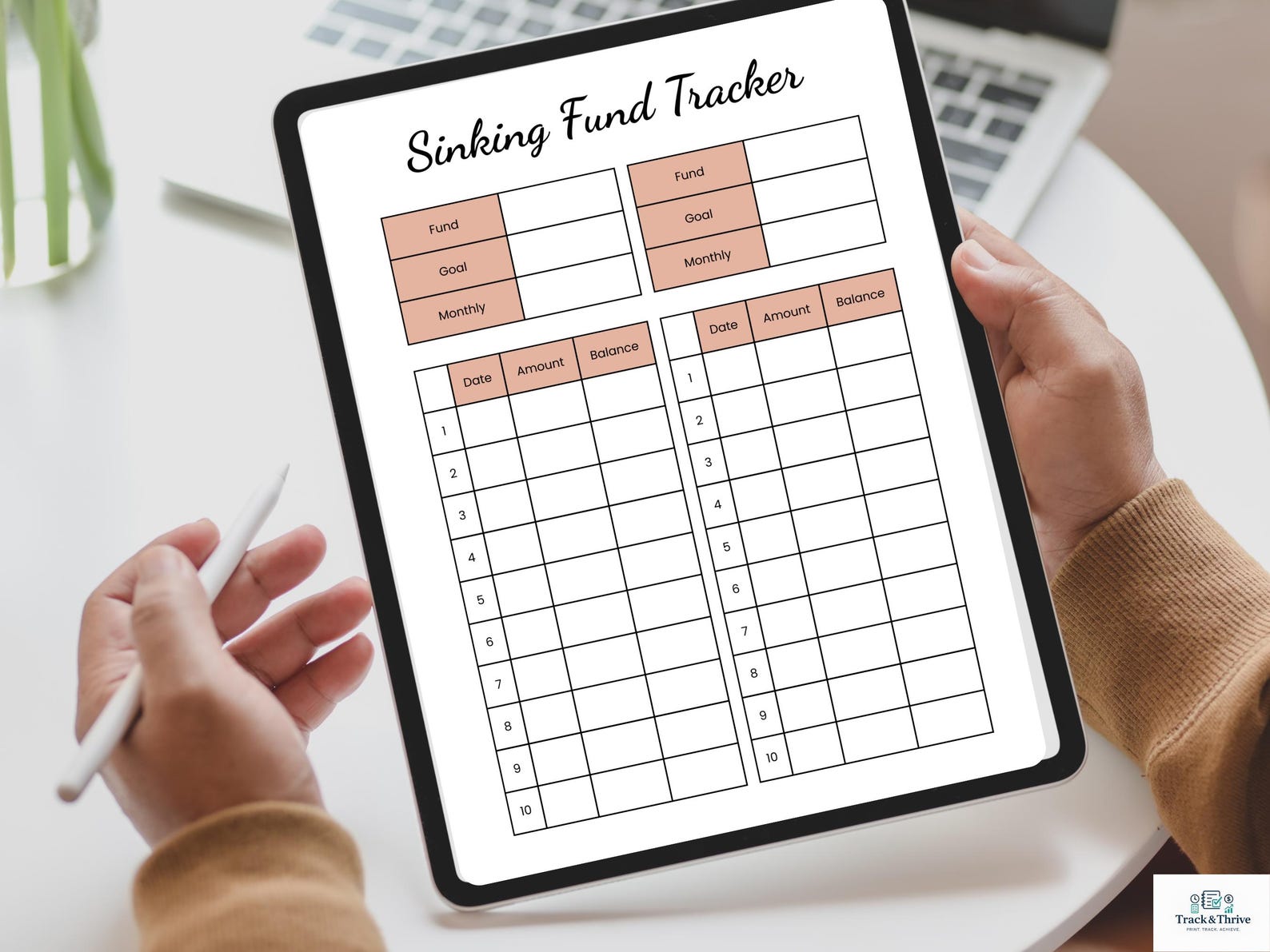 Sinking Funds Tracker Printable: Savings Goal Template (digital PDF ...