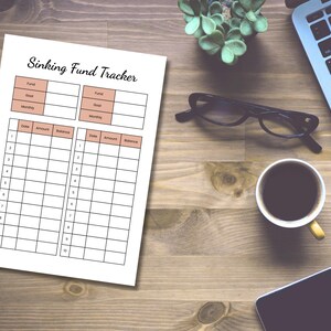 Sinking Funds Tracker Printable: Savings Goal Template (digital PDF ...