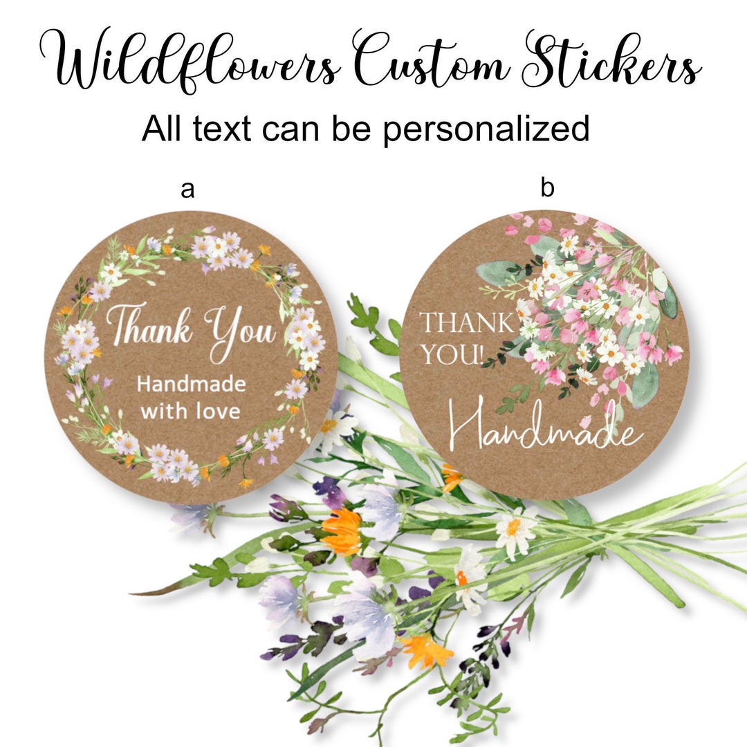 Custom Thank You Stickers, Custom Circle Sticker, Custom Jar Label Set ...
