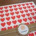 Heart Sticker Red Heart Sticker Mini Heart Stickers Set - Etsy