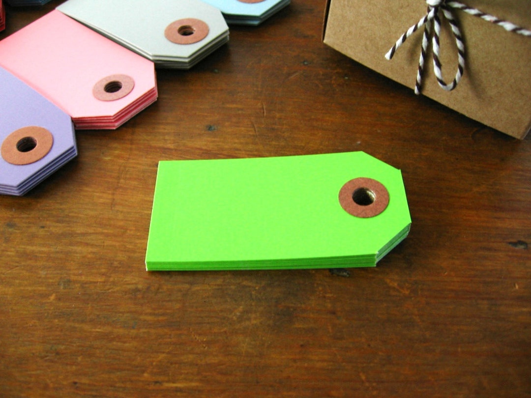 Green Gift Tags, Green Tags, Set of 20 - Etsy