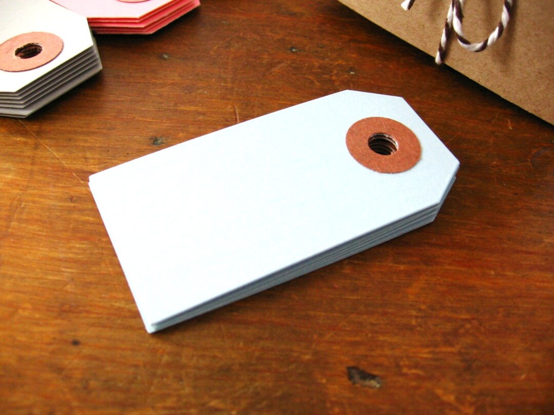 Light Blue Gift Tags, Blue Cardboard Tags Set of 20 - Etsy