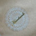Round Lace Handmade Sticker White Lace Gold Foil Sticker: Set - Etsy
