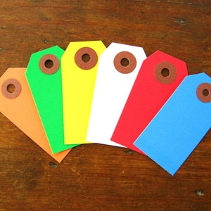 Orange Gift Tags, Orange Paper Tags, Product Tags - Etsy