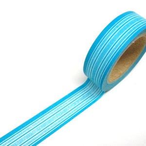 Blue Washi Tape - Blue Tape - Blue Stripe Washi Tape - Etsy