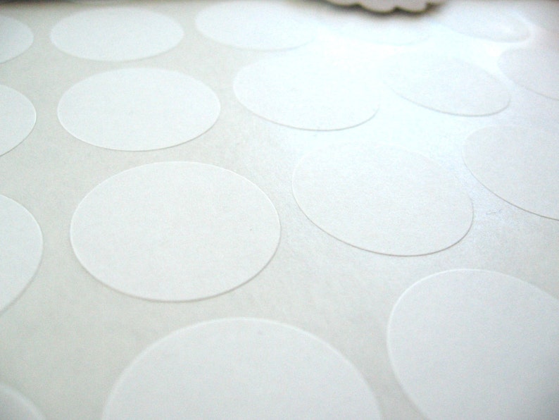 Circle Stickers 1 inch Stickers White Round Stickers | Etsy
