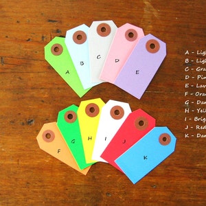 Green Gift Tags, Green Tags, Set of 20 - Etsy