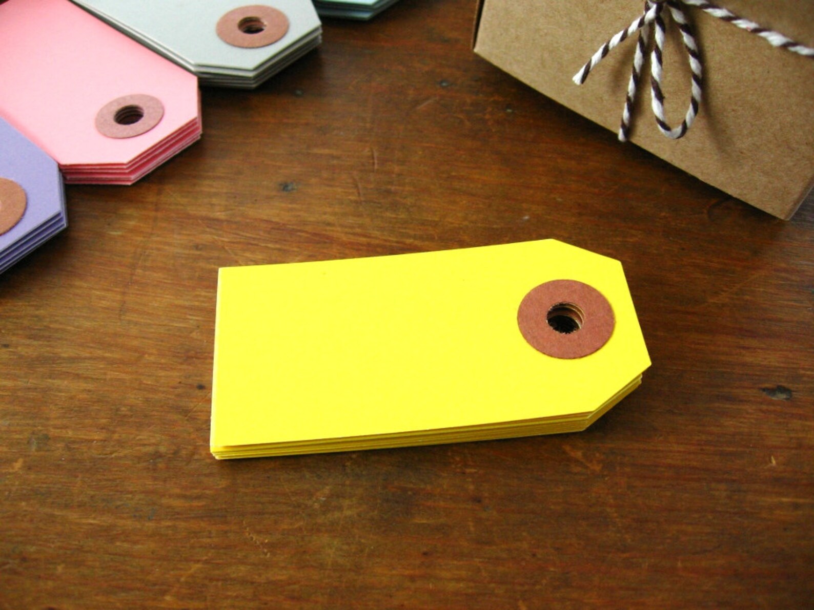 Blank Gift Tags Paper Tags Yellow Gift Tag Set of 20 | Etsy