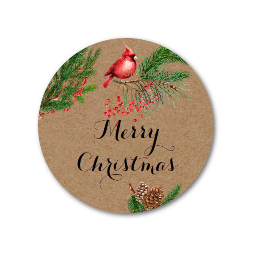 Christmas Sticker, Custom Christmas Stickers Set of 24 Made to Order - Etsy