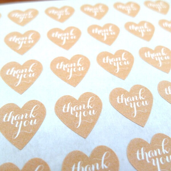 Thank You Stickers - Etsy