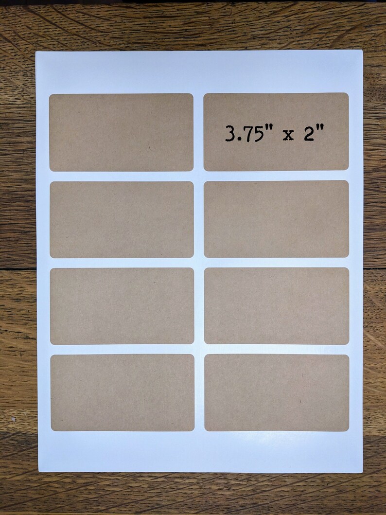 Printable Labels Rustic Labels Brown Kraft Stickers - Etsy