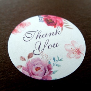 Thank You Stickers, Custom Mason Jar Labels, Watercolor Stickers ...