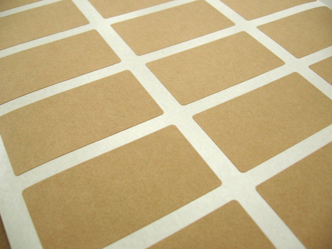 Kraft Label Brown Kraft Label Product Label : 2.375 X - Etsy