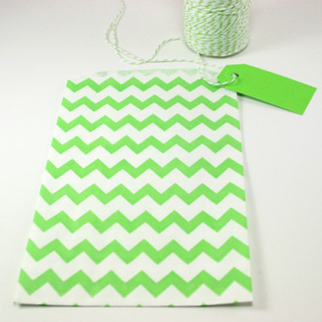 Green Paper Bags Green Gift Bags, 5 X 7.5, Set of 20 - Etsy