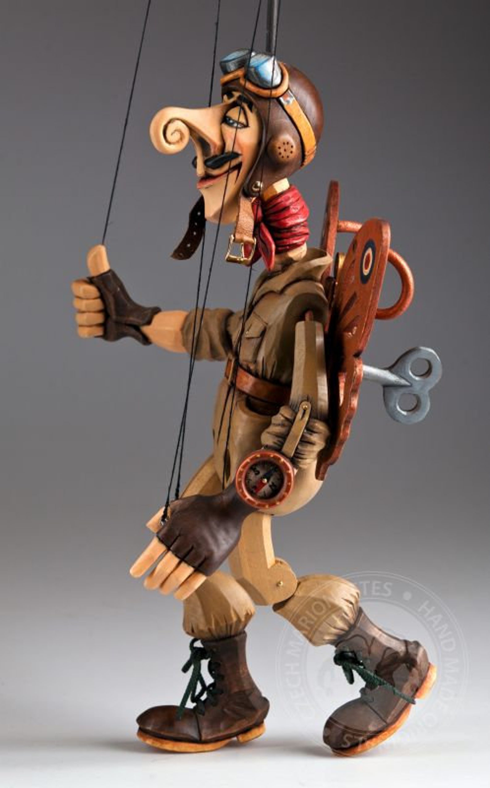 Butterfly Pilot – Wooden Art Marionette Puppet From Zoo Sapiens ...
