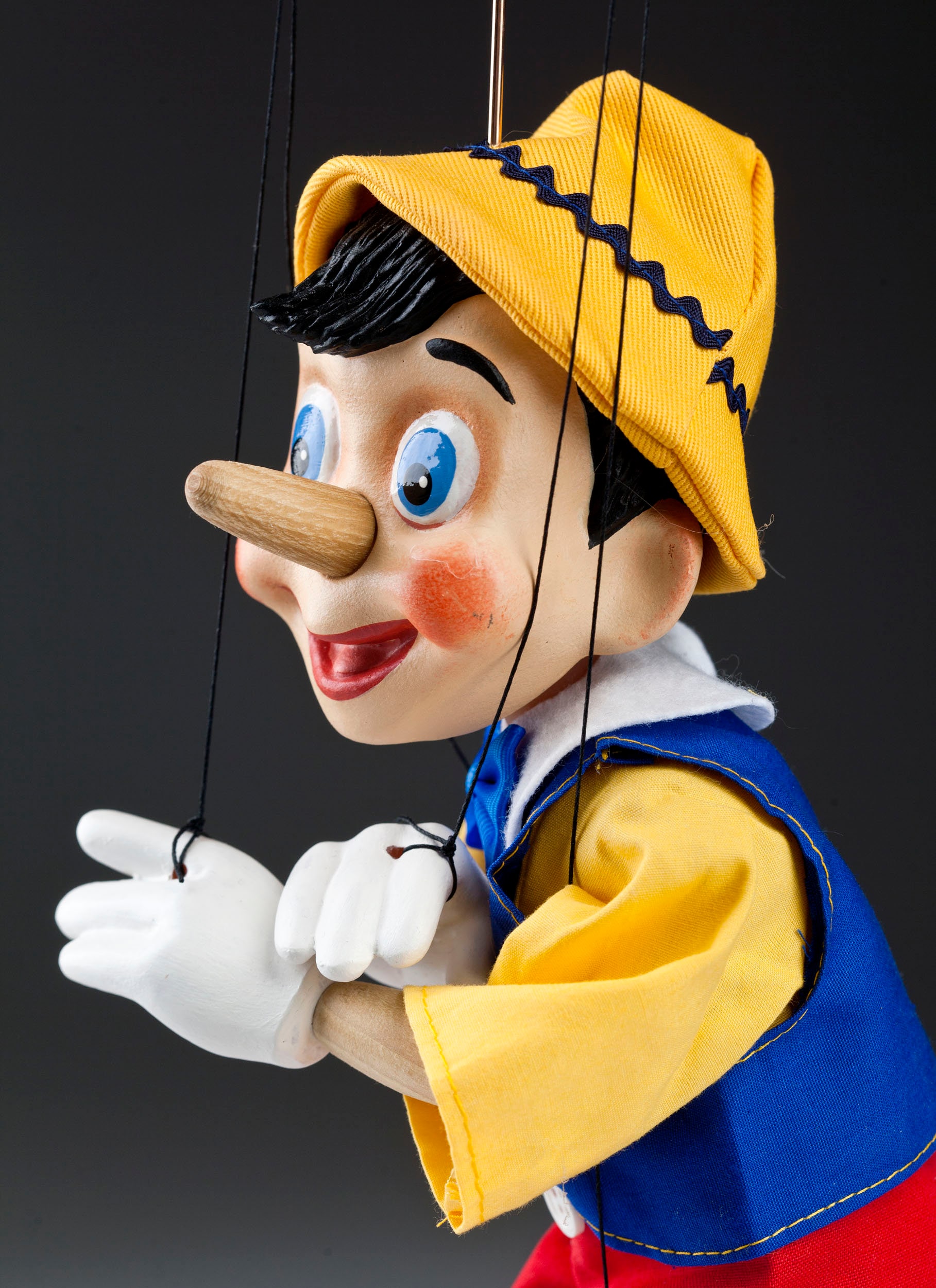 Pinocchio Cartoon Puppet Czech Hand-made Marionette From - Etsy UK